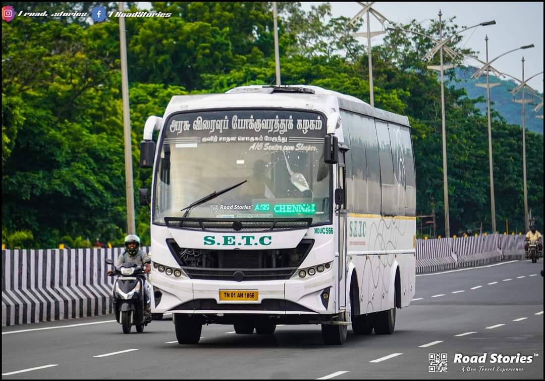 SETC AC Bus Service Timings From Coimbatore to Tirunelveli 664AC